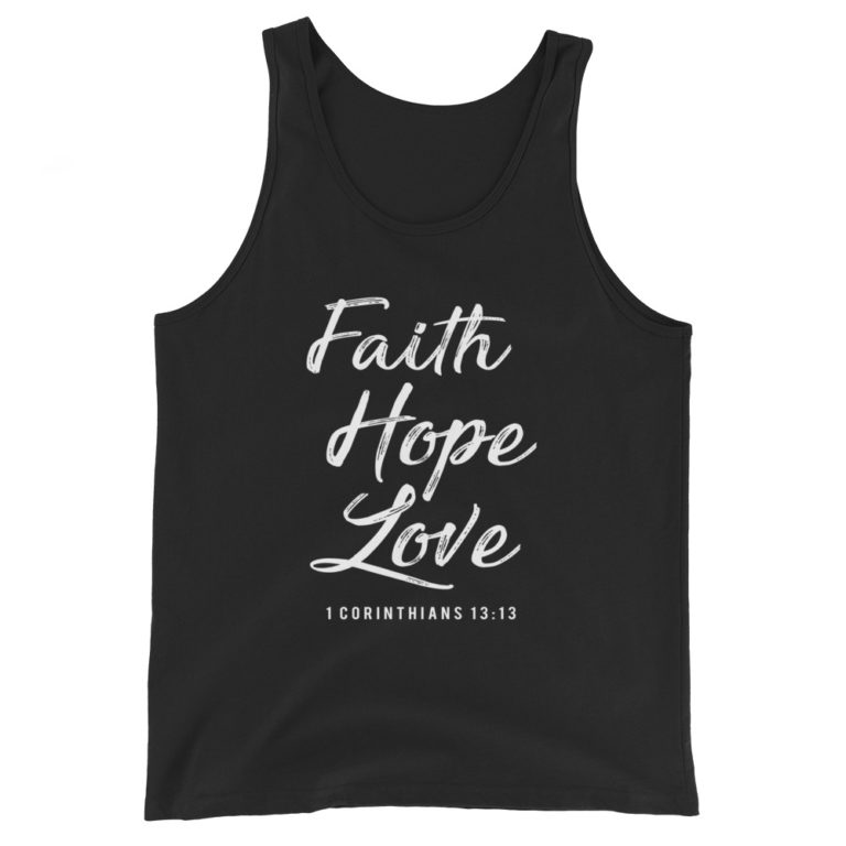 Faith Hope Love Christian Tank Top for Women - Fabrics Of Faith