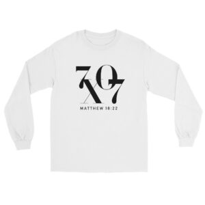 70X7 Forgiveness Christian Long Sleeve - Fabrics Of Faith - Mens Apparel