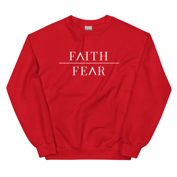 Faith Over Fear Crewneck Sweatshirt - Christian Apparel - Fabrics Of Faith