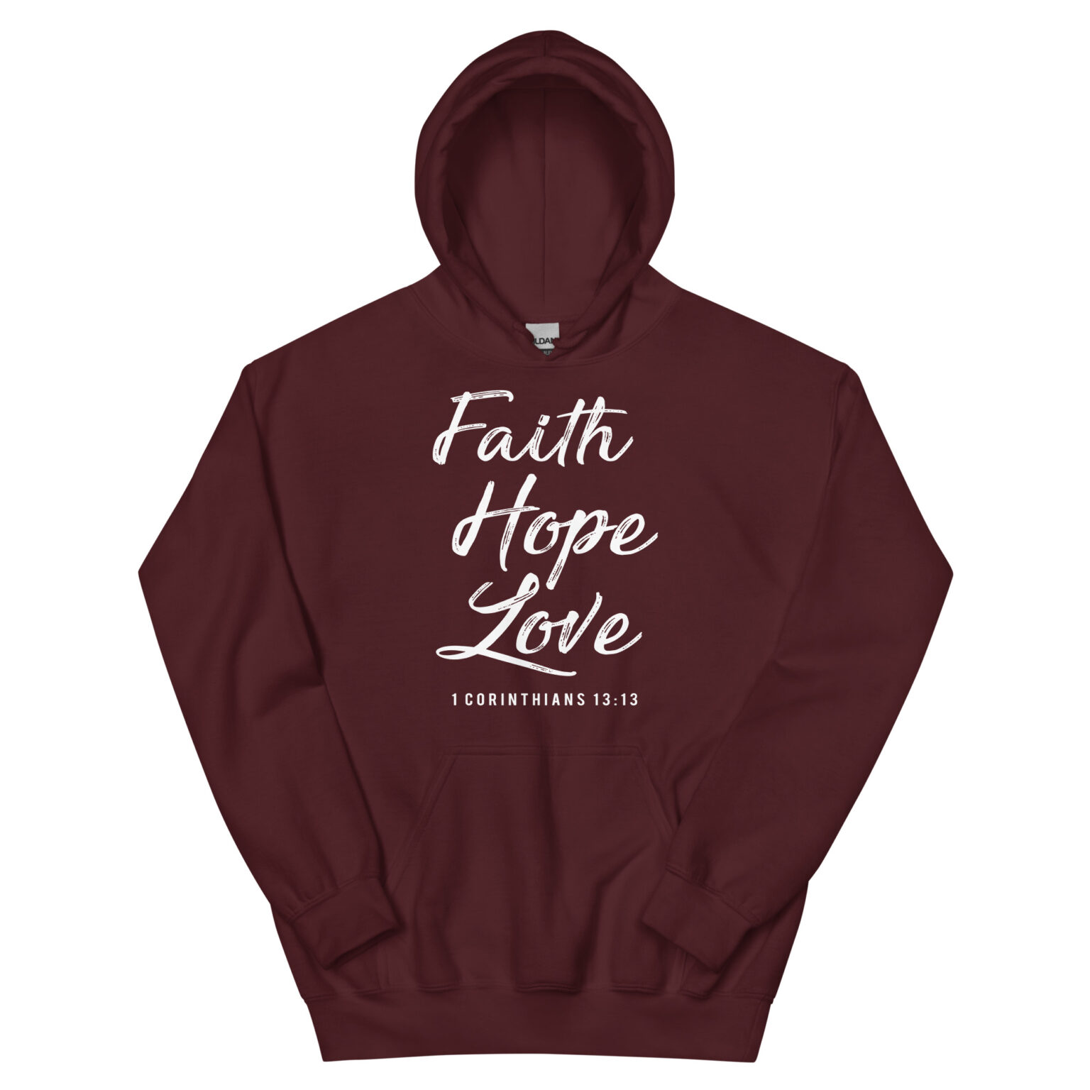 Faith Hope Love Christian Hoodie - Fabrics Of Faith